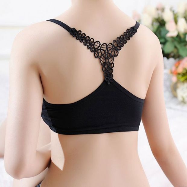 Sexy Dentelle Broderie Anti Taches Fond Camisole Lilywendy