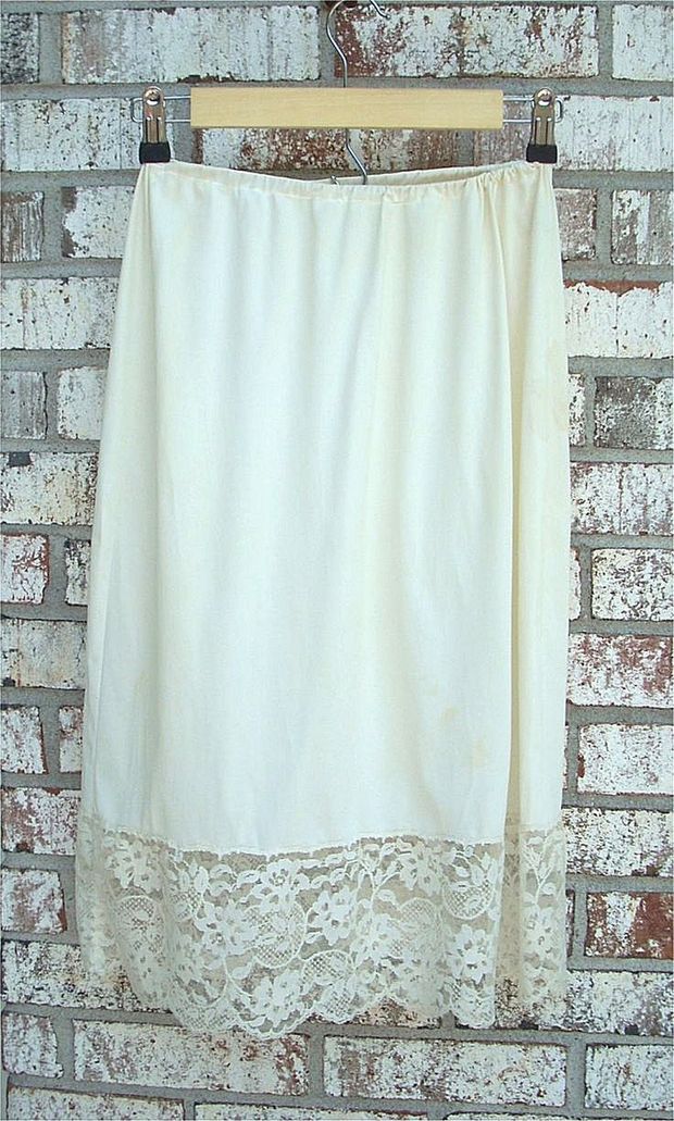 My Very Lacy Vintage Van Raalte Half Slip Is So Silkenlace