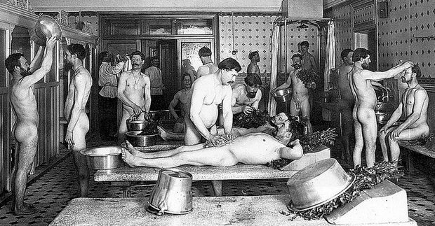C1900 Casa De Baños Con Muchos Hombres Desnudos Phnix