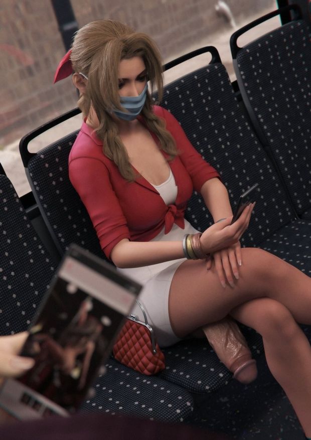 Ff7 Futa Aerith Cant Hide Her Big Dick Bootybabestoys