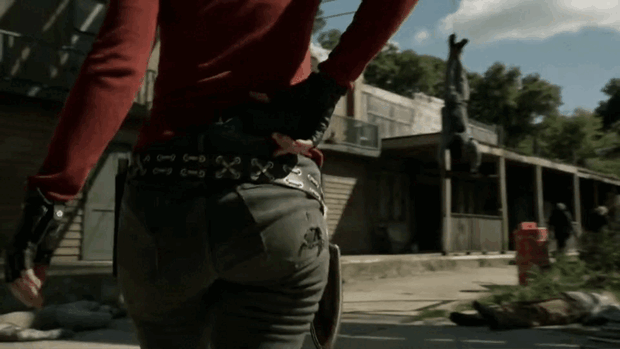 The Walking Dead S11 Maggie Ghee Black Jean Sexy Antdv