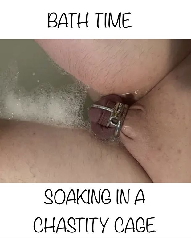 Chastity Cage In A Bath Sexrepository69