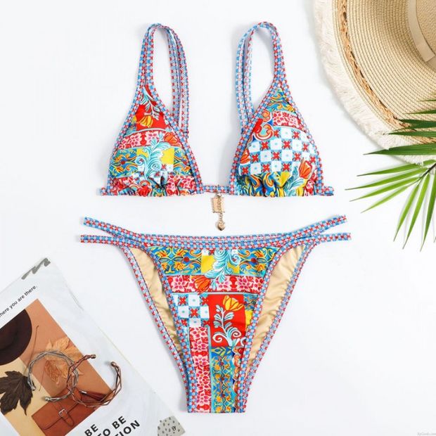 Sexy Populaire Totem Fleur Maillot De Bain De Lilywendy