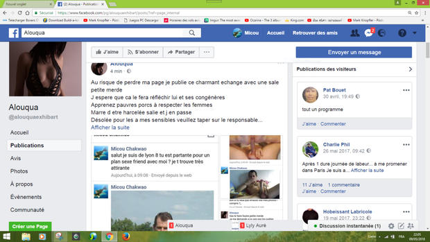 Victoria M Affiche A Poil Sur Facebook Comme Une Toejober