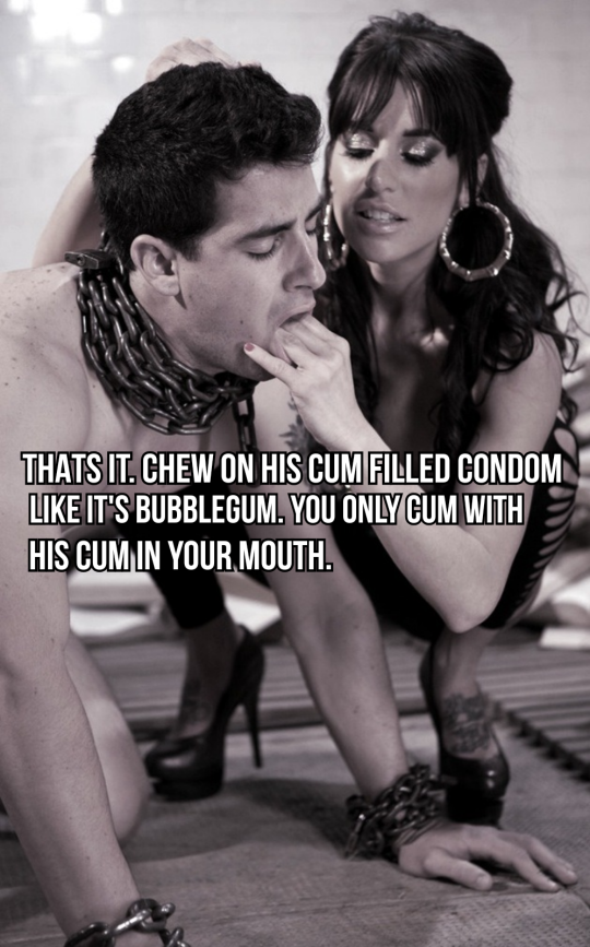Cucky You Only Cum With The Cumfilled Condom In Freewind 