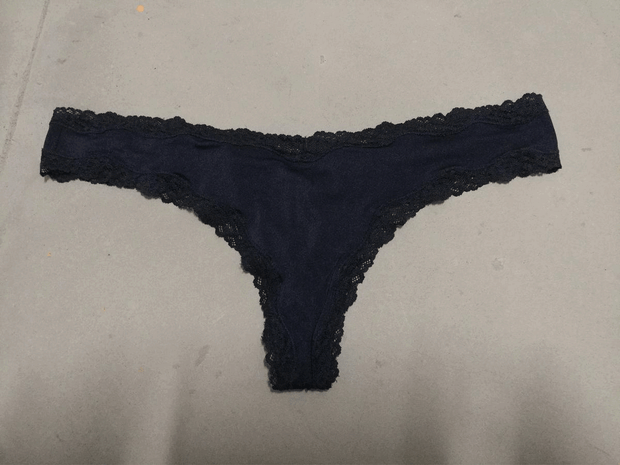Black Thong With Pussy Juice 212809