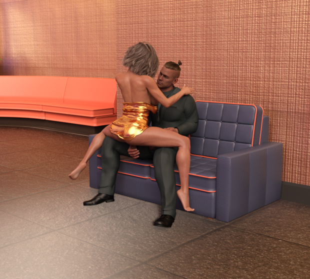 The Club Manager Spins Ellie Around On His Lap To Hotrod0913