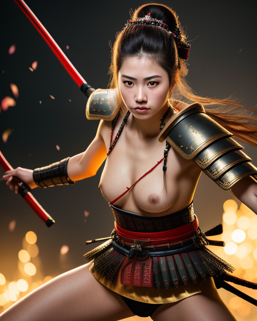 Topless Samurai Photo Style Xar