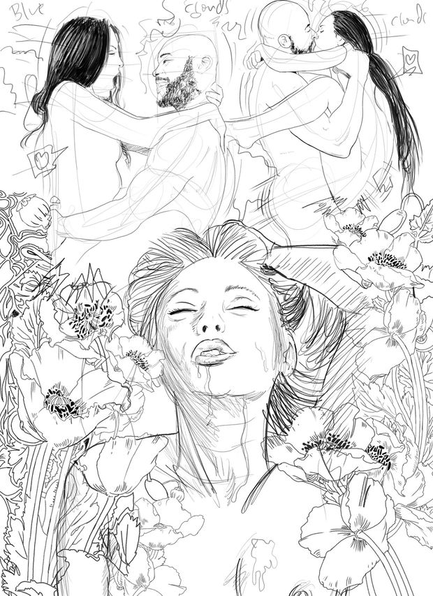 Shes Cumming Rough Sketch Ready To Be Inked And Thebadbodysecret