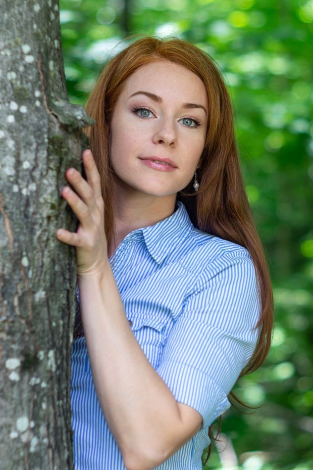 Chloe Morgane Redhead And Tree Chloemorgane