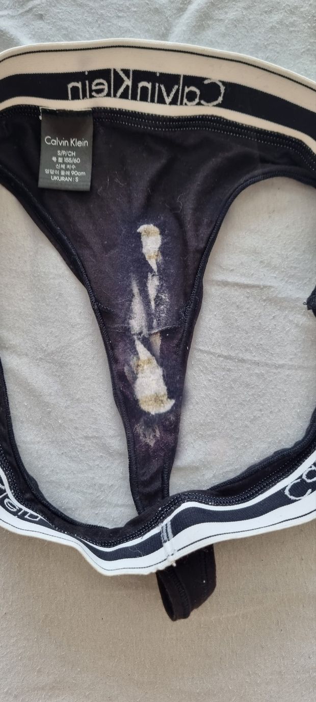 Ck Thong Full Of Stranger Cum 99kittycat99