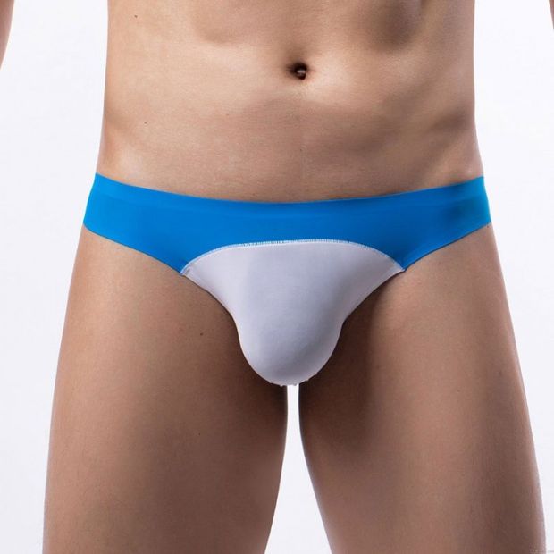Sexy Soie De Glace Splice Contraste Couleur String Lilywendy