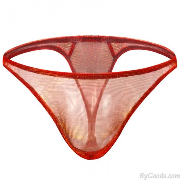 Sexy Discolor See Through Mesh Low Rise G String Lilywendy