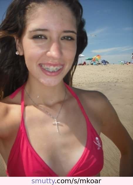 Slutty Lil Teenslut Takes A Beachside Selfie Cunthater666