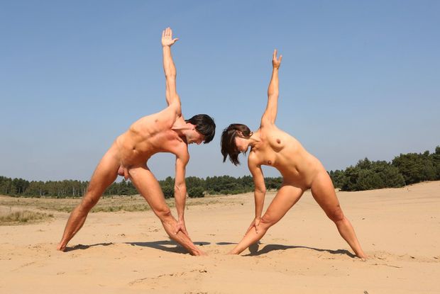 Nude Yoga At The Beach Hornymistermike