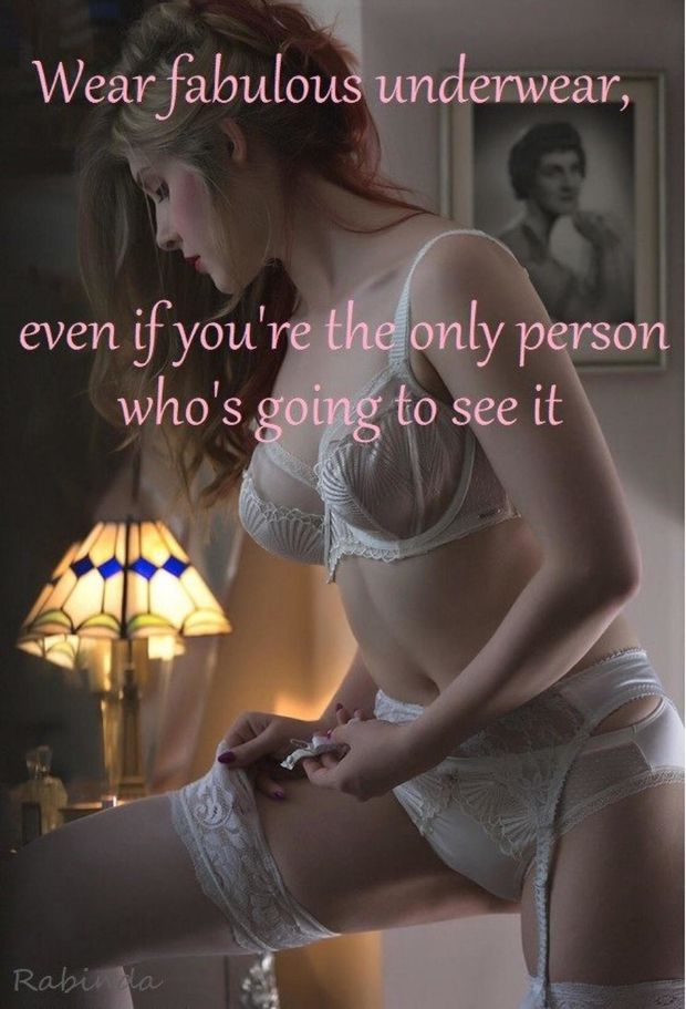 Wear Beautiful Underwear Caption Embercd