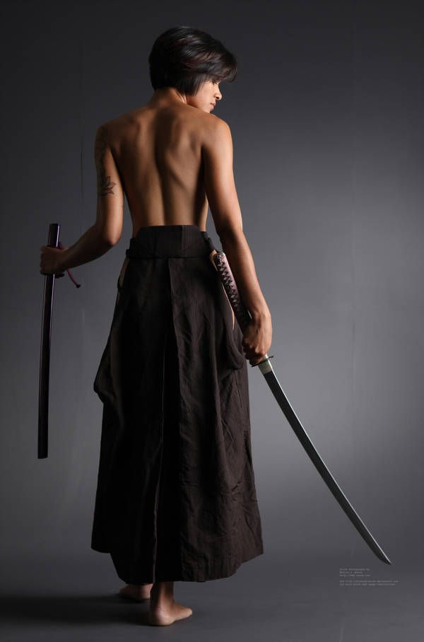 Hakama And Katana Zornhau